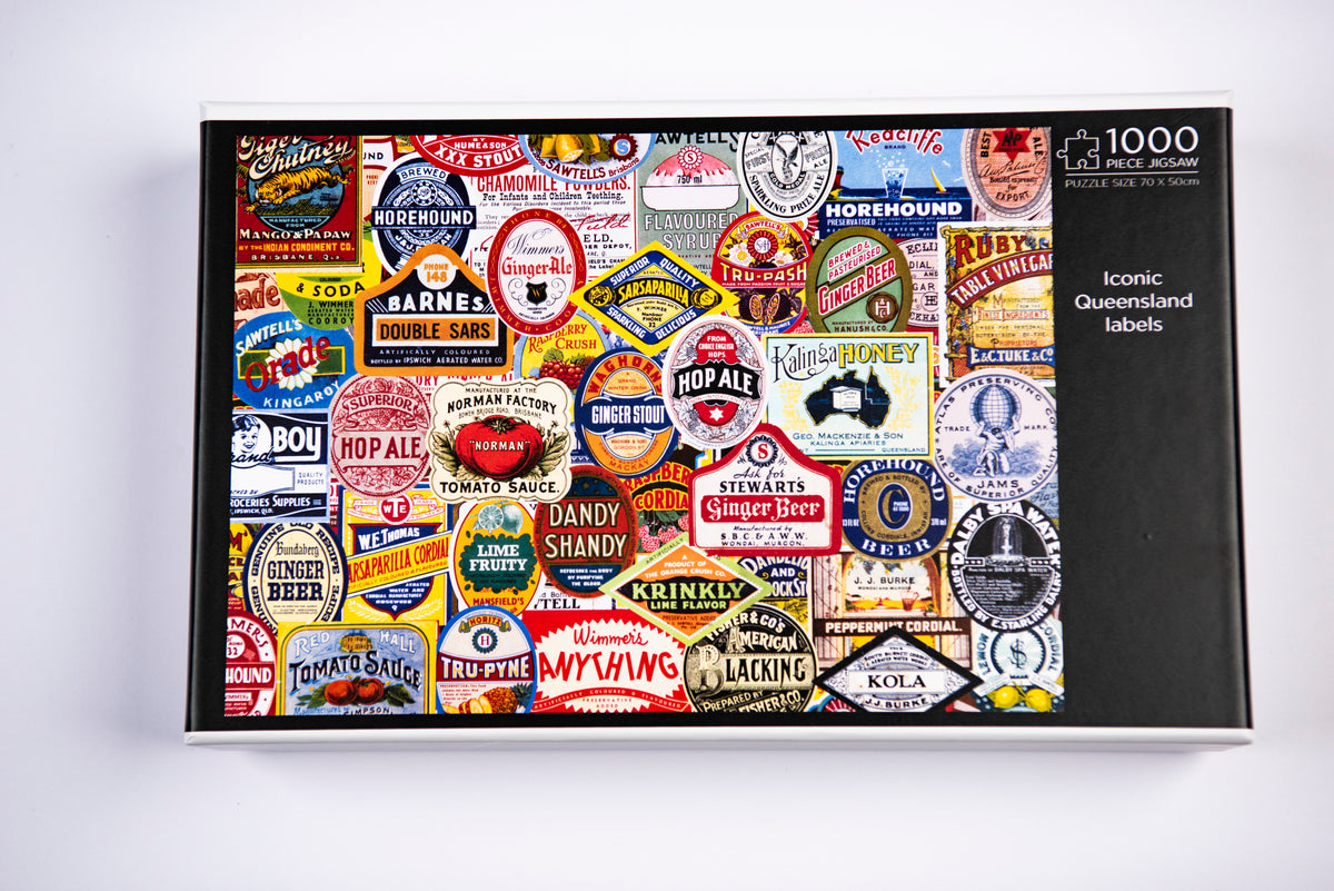 Puzzle Iconic QLD Labels – Library Shop