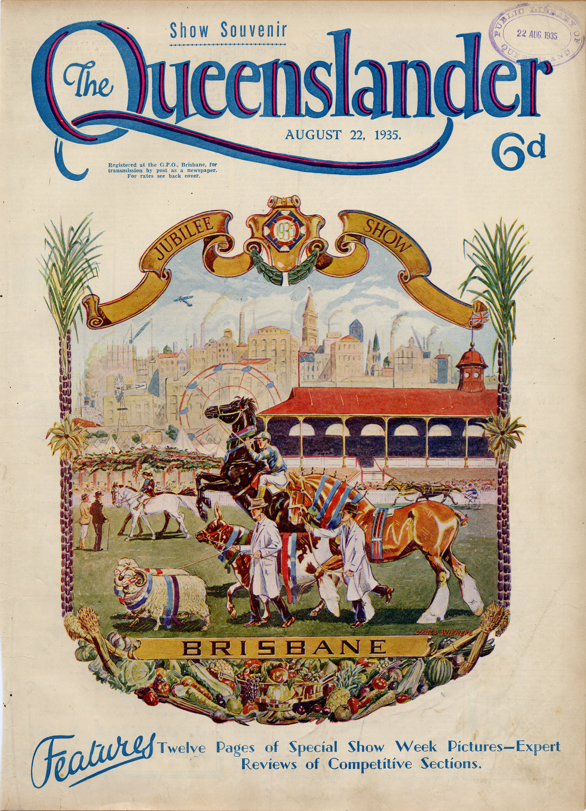 Poster Cover from The Queenslander - Show Souvenir - August 22, 1935 ...