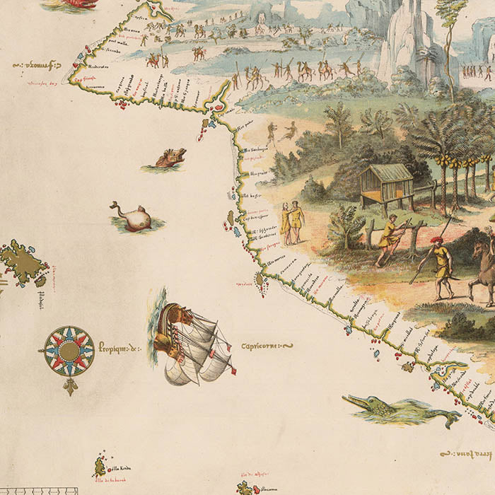 Poster The First Map of Australia, 1547 – Library Shop