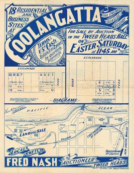 Poster Estate Map - Coolangatta 1914 – Library Shop