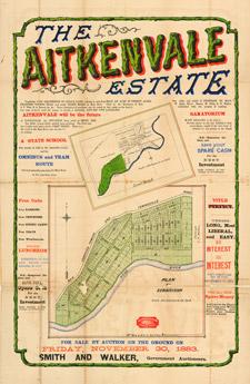 Poster Estate Map - Aitkenvale Estate 1883 – Library Shop