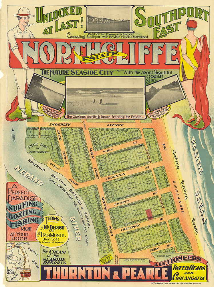 Poster Estate Map - Northcliffe Estate Southport East 1925 – Library Shop