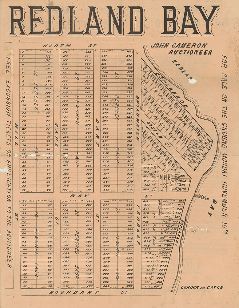Poster Estate Map - Redland Bay, 1900s – Library Shop