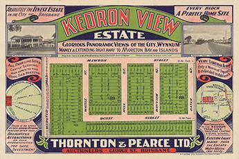 Poster Estate Map - Kedron View Estate, 1914 – Library Shop
