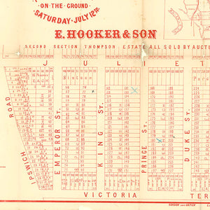 Poster Estate Map - Thompson Estate, Annerley 1884 – Library Shop