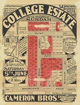 Poster Estate Map - College Estate, Nundah 1937 – Library Shop