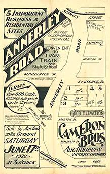 Poster Estate Map - Annerley Road, Annerley 1922 – Library Shop