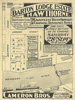 Poster Estate Map - Barton Lodge Estate, Hawthorne 1934 – Library Shop