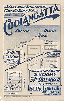 Poster Estate Map - Coolangatta Estate, 1921 – Library Shop