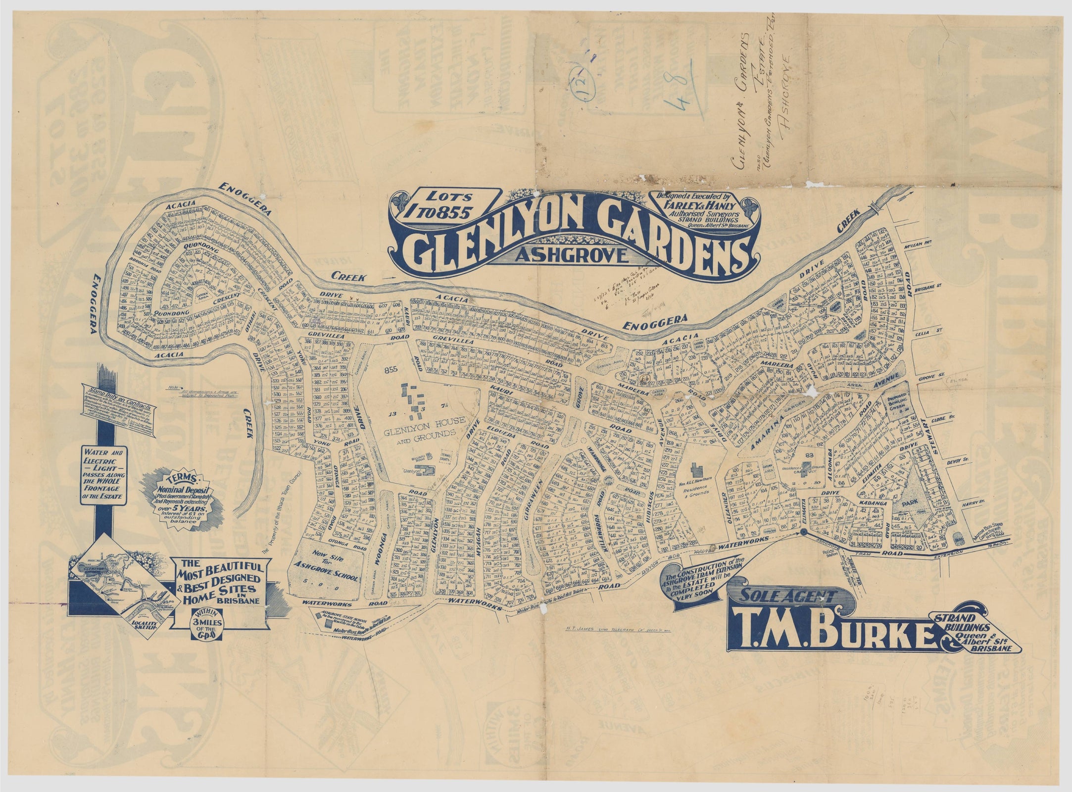 Poster Estate Map - Glenlyon Gardens, Sheet 3 – Library Shop