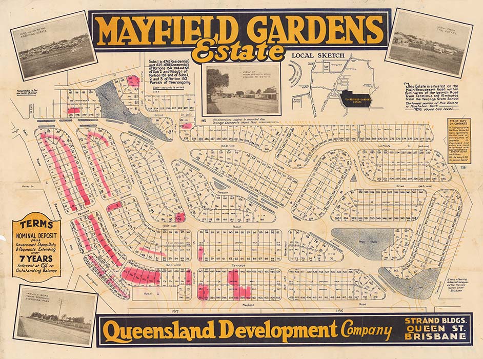 Poster Estate Map - Mayfield Gardens Estate Moorooka – Library Shop