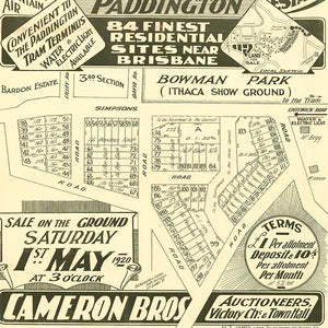 Poster Estate Map - Bardon Park Estate, Bardon 1920 – Library Shop