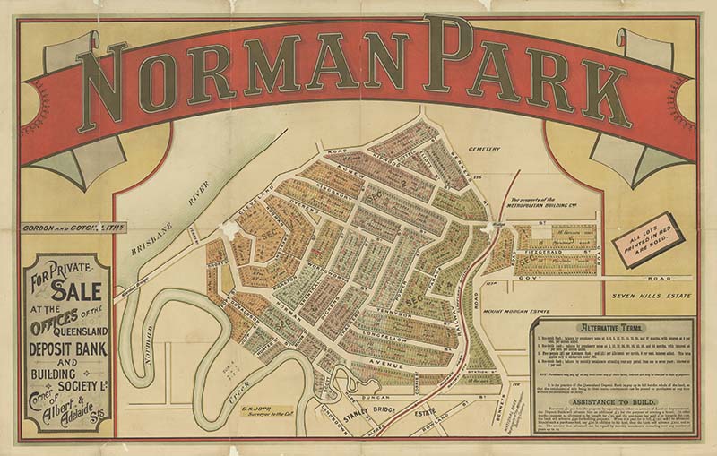 Poster Estate Map - Norman Park 1887 – Library Shop