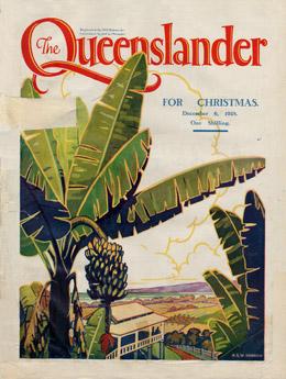 Poster Cover from The Queenslander Christmas 1928 - Banana Trees ...