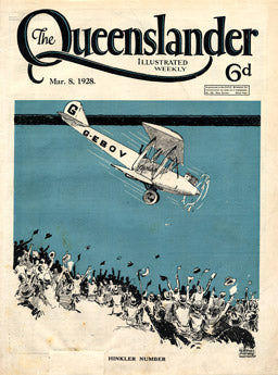 Poster Cover from The Queenslander 1928 - Hinkler Number – Library Shop