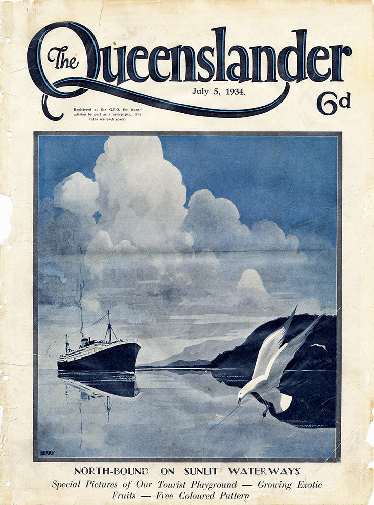 Poster Cover from The Queenslander 1934 - Northbound – Library Shop